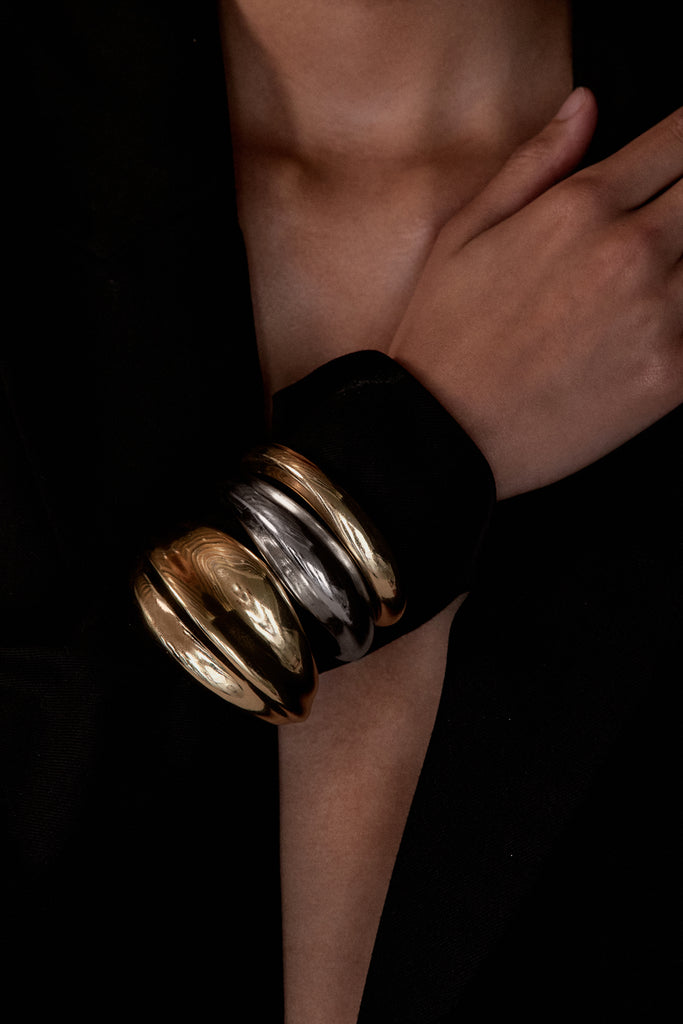 MEGA SIMONE CUFF GOLD | Dissh