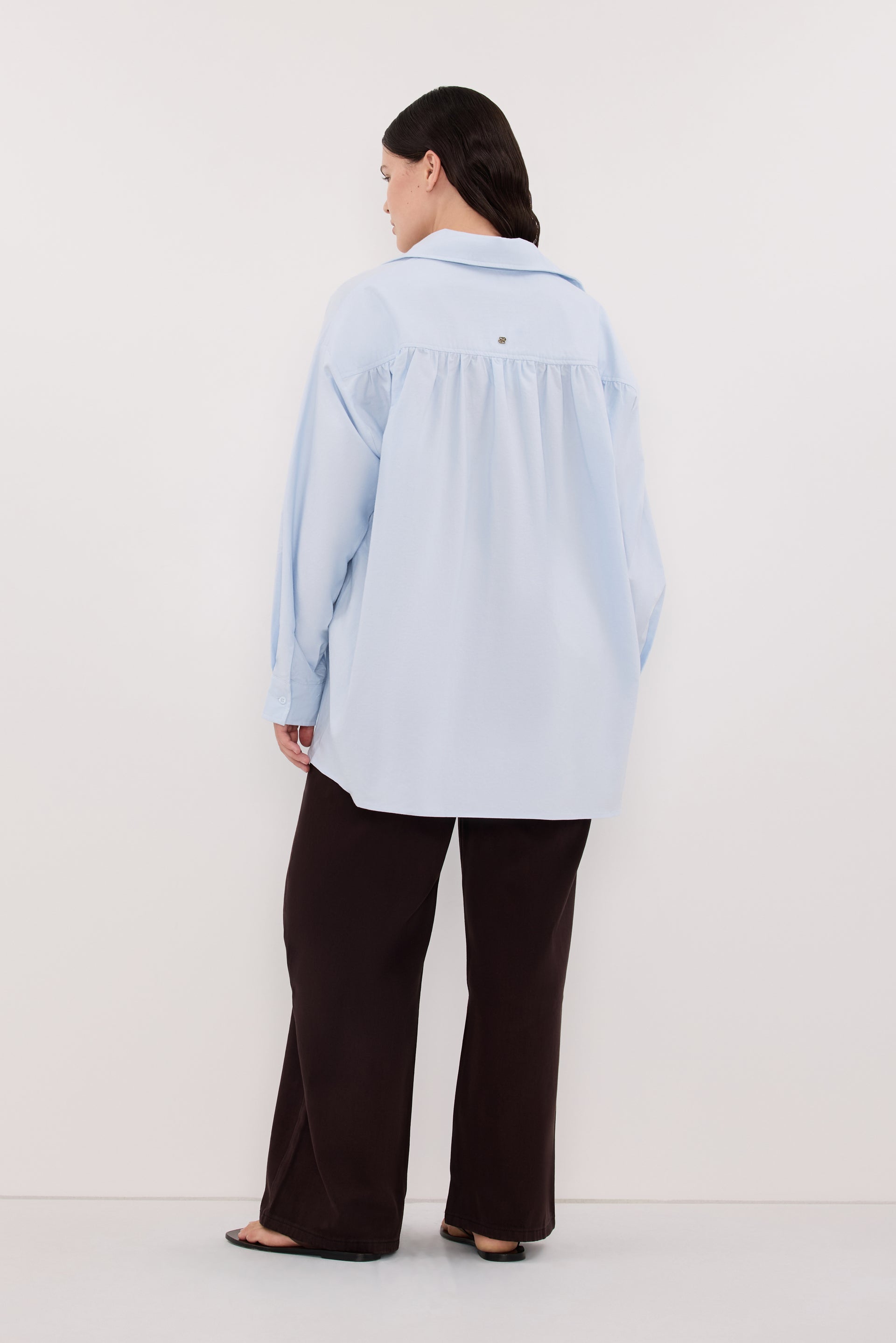 RHEA 2.0 ICE BLUE COTTON SHIRT – DISSH