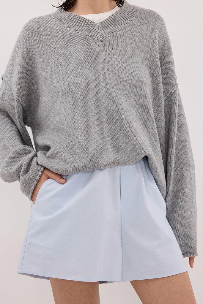 RHEA 2.0 ICE BLUE COTTON SHORT | Dissh