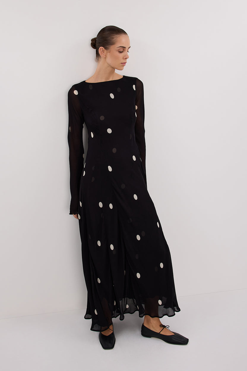 LAURA BLACK SPOT GGT DRESS – DISSH