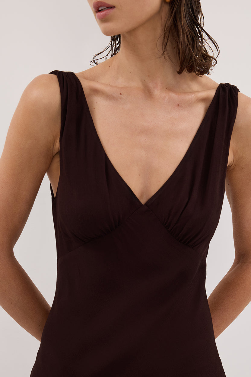 JORJA DARK CHOC GGT MAXI DRESS – DISSH