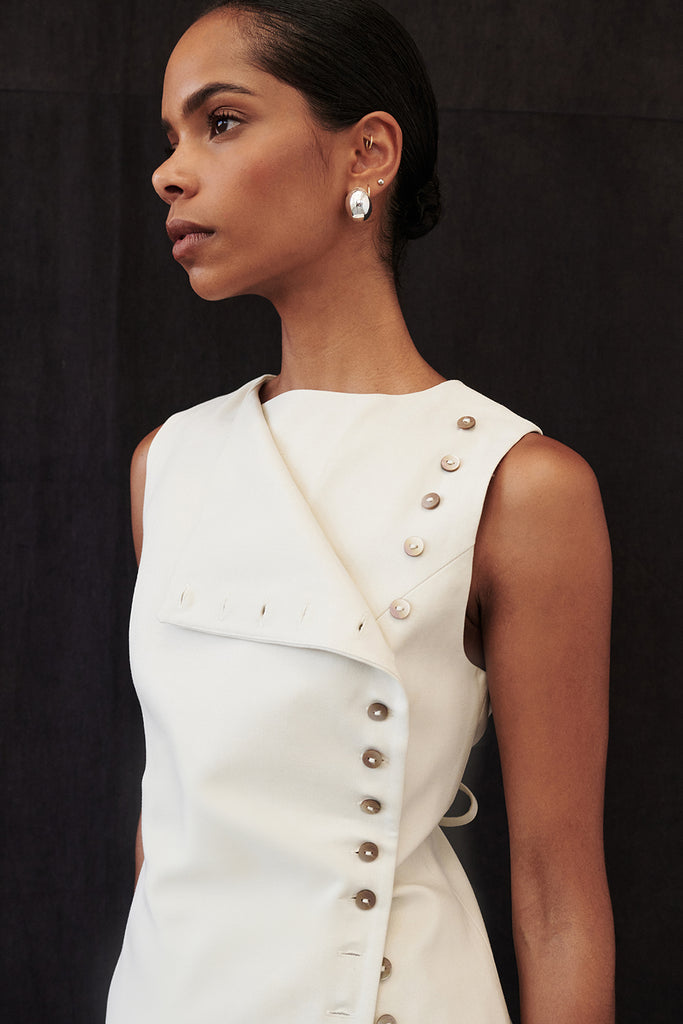 REN PLASTER SIDE BUTTON VEST | Dissh