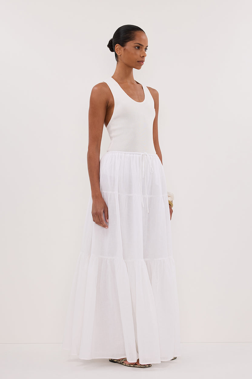 DEVIN OFF WHITE RACER KNIT TANK – DISSH