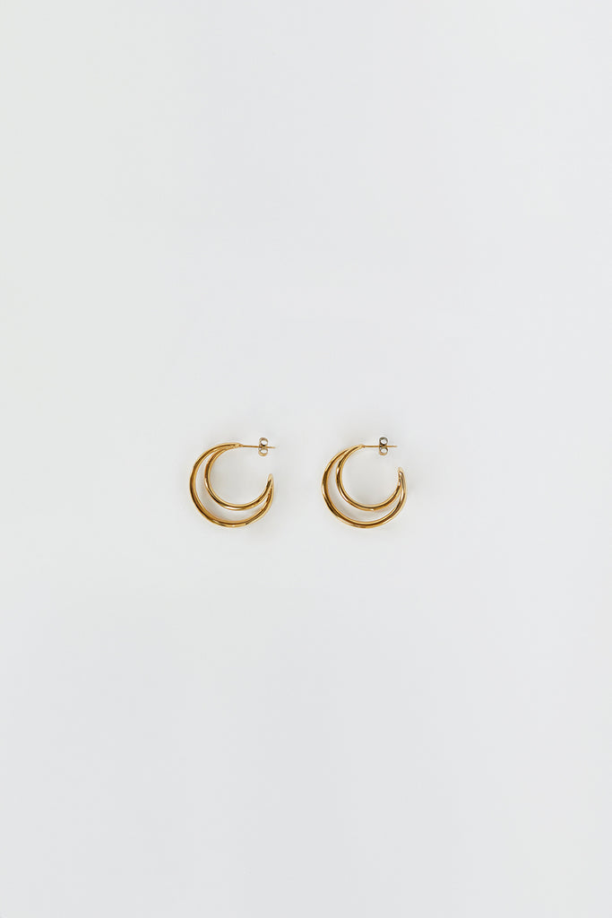 PORTER HARMONY GOLD HOOPS | Dissh