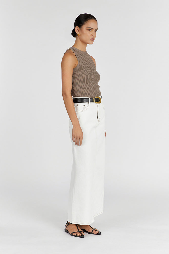 ANDERS LATTE KNIT TANK | Dissh