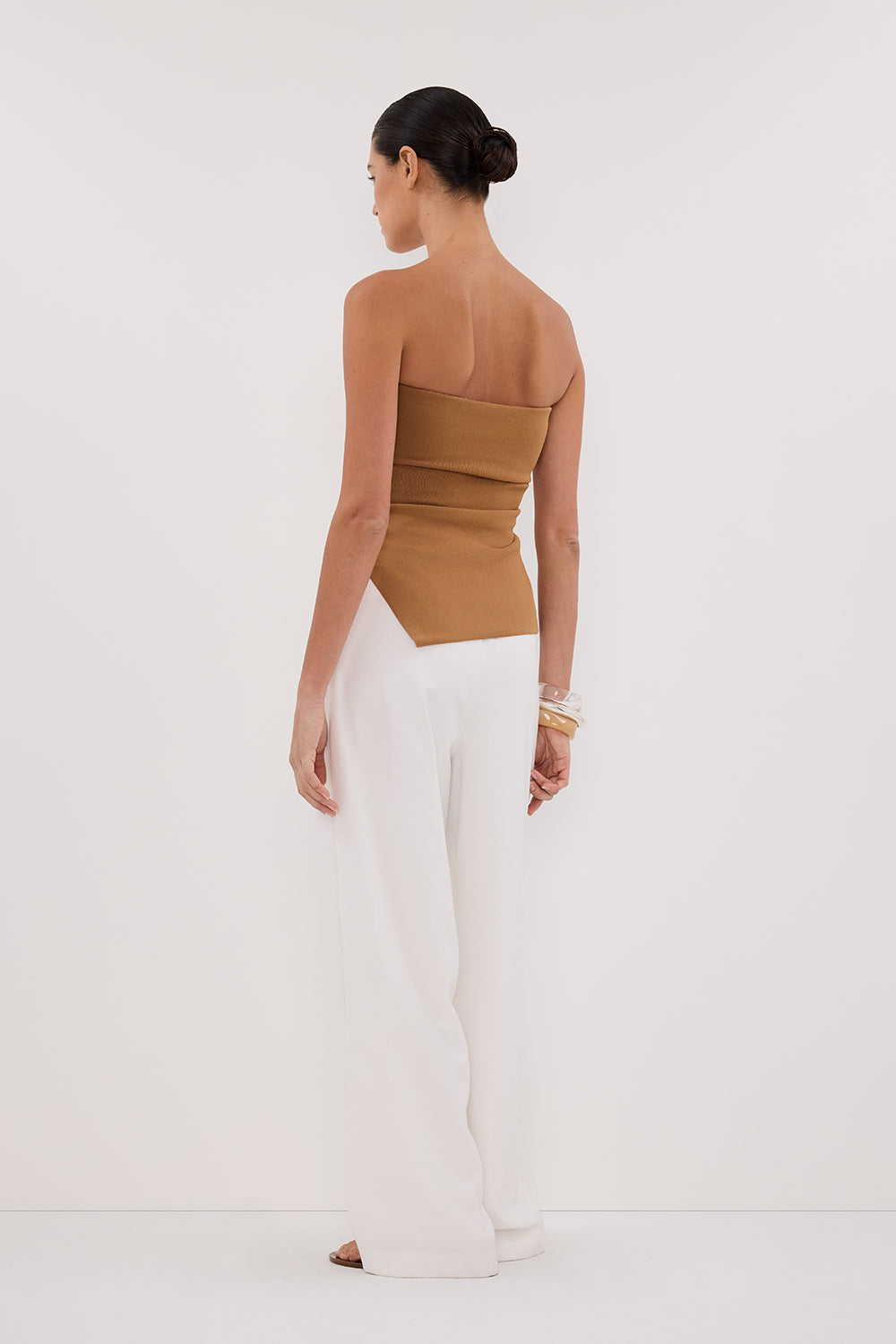 LUKE TAN BANDEAU KNIT TOP – DISSH