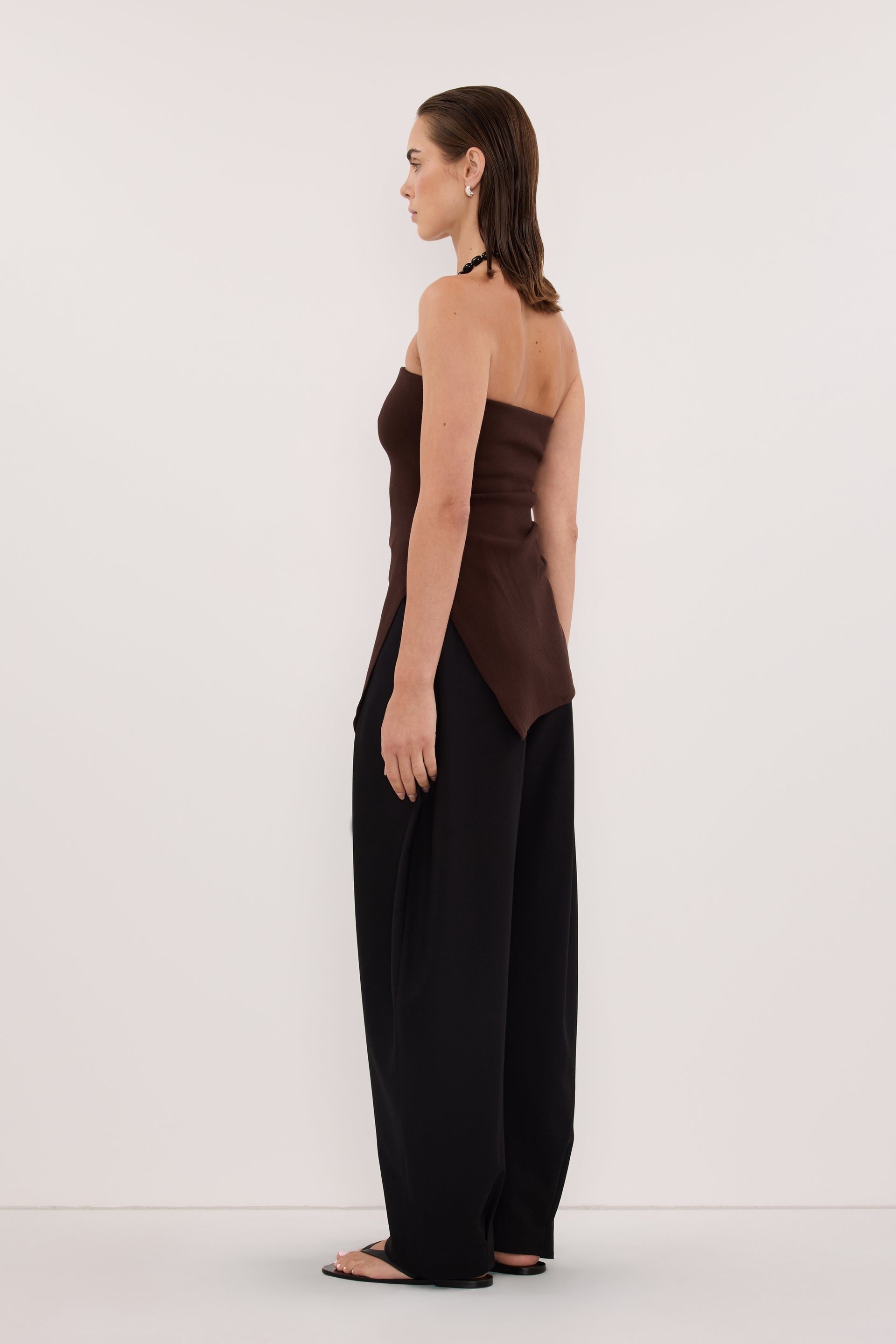 LUKE CHOC LONGLINE BANDEAU TOP – DISSH